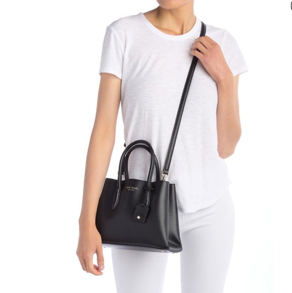 kate spade | Bags | Kate Spade Eva Black Small Satchelcrossbody Great ...
